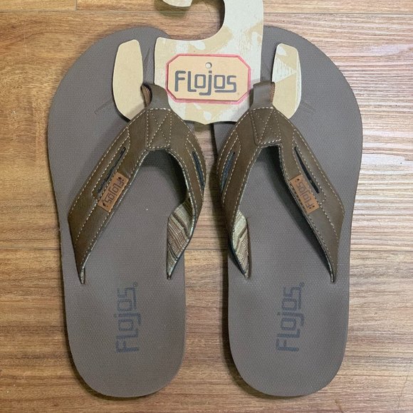Flojos | Shoes | Flojos Mens Memory Foam Sandals Brown | Poshmark